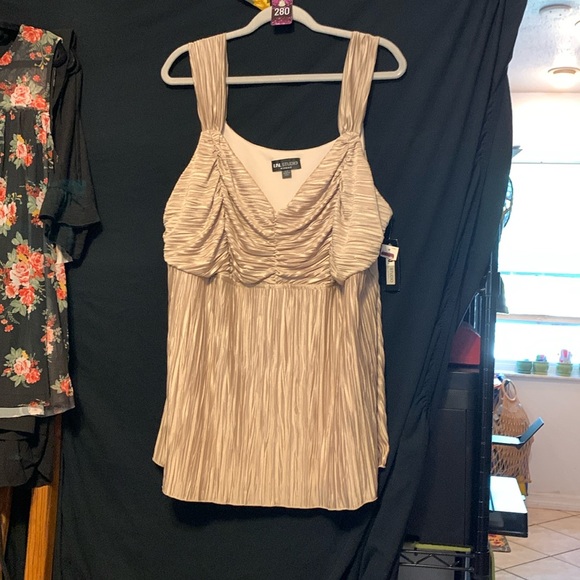 I.N. Studio | Tops | 28 2x In Studio Fancy Sleeveless Pleated Top ...